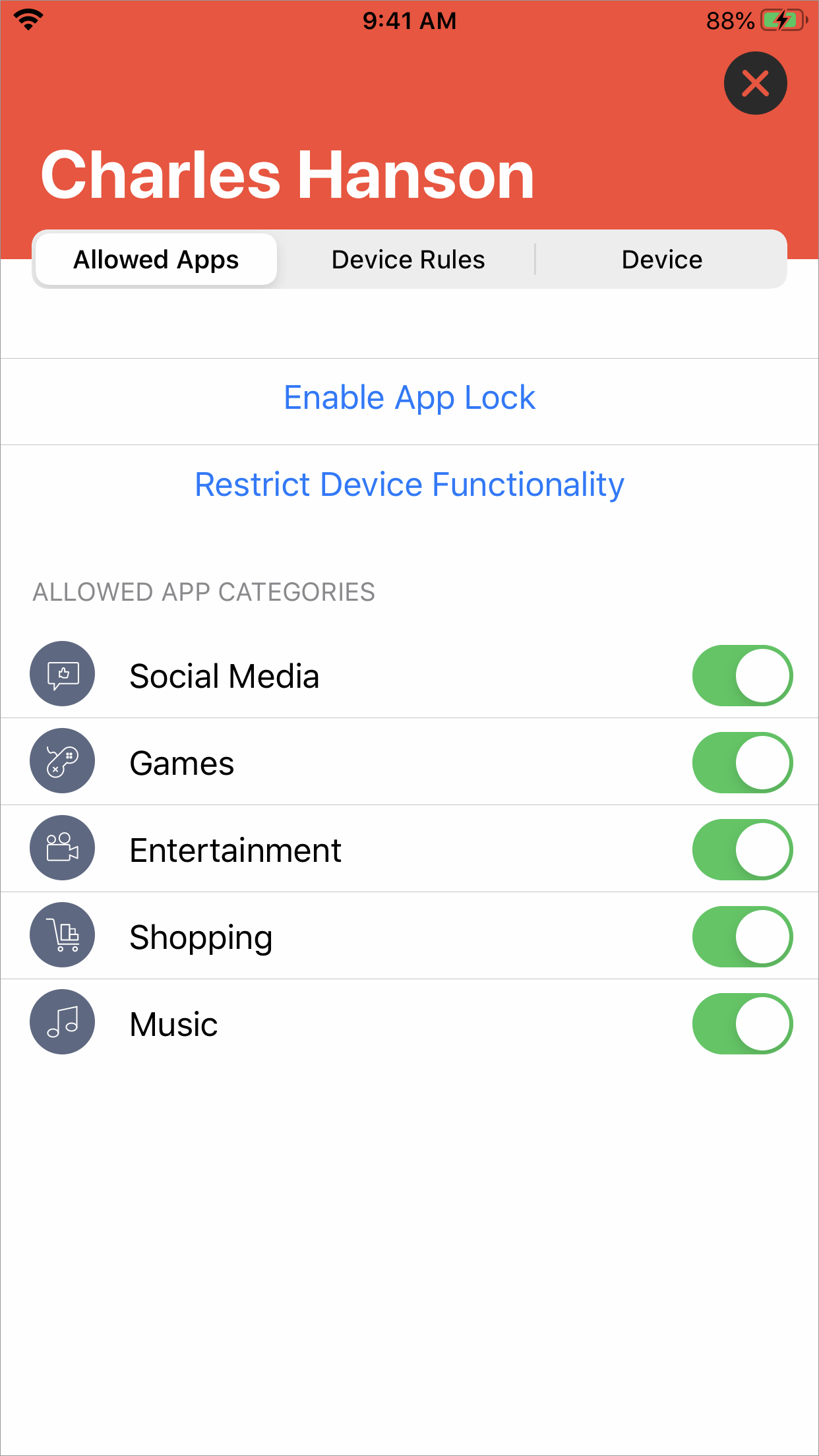 Autorización y restricción de apps - Guía de Jamf Parent para padres | Jamf